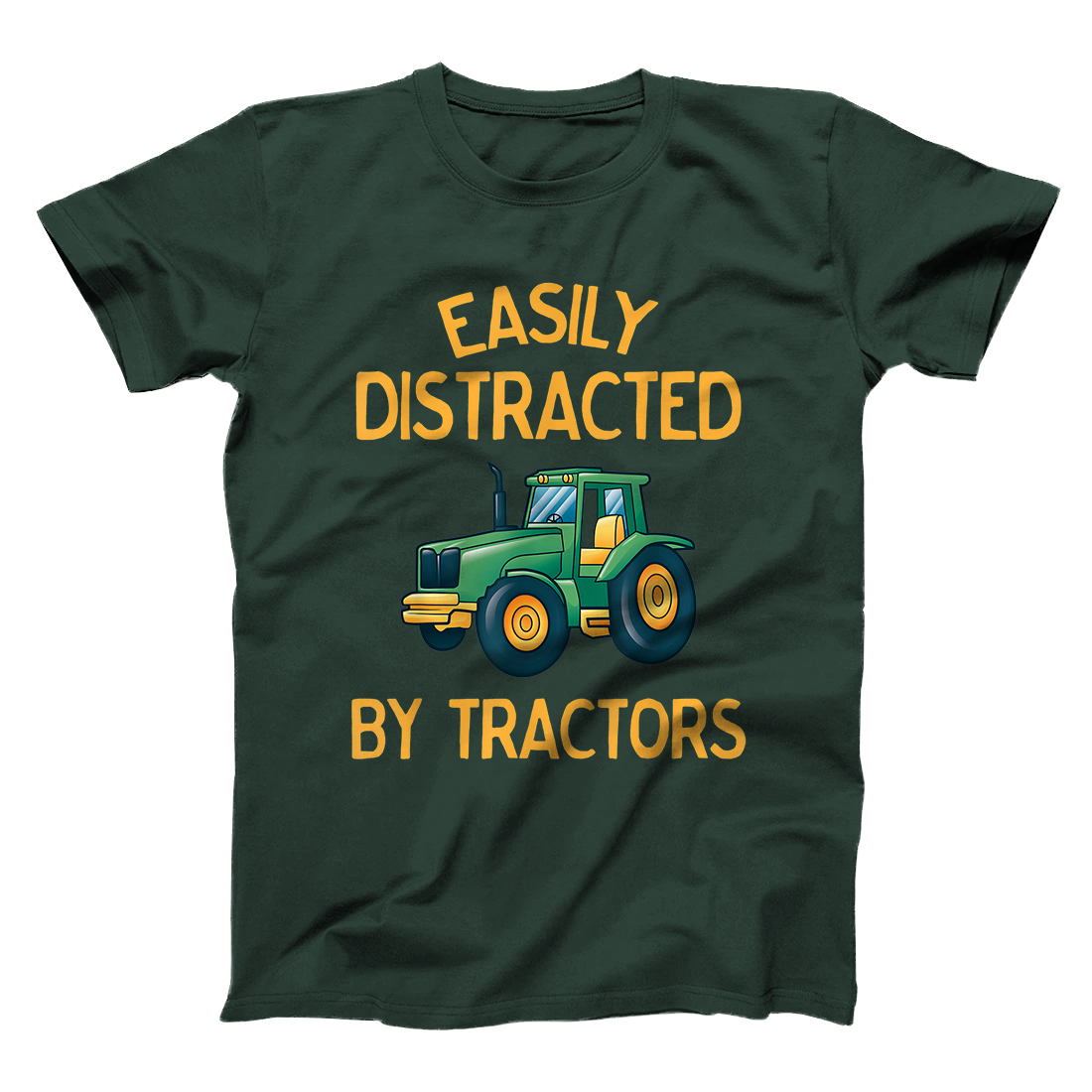 Easily Distracted By Tractors Funny T Shirt All Star Shirt