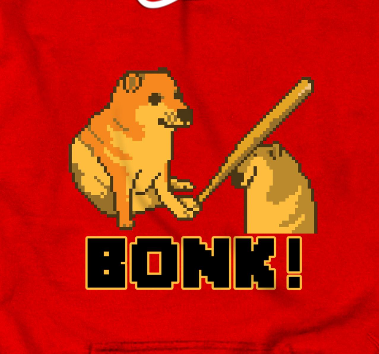 Personalized Pixel Art Cheems Bonk Meme Pullover Hoodie - All Star Shirt