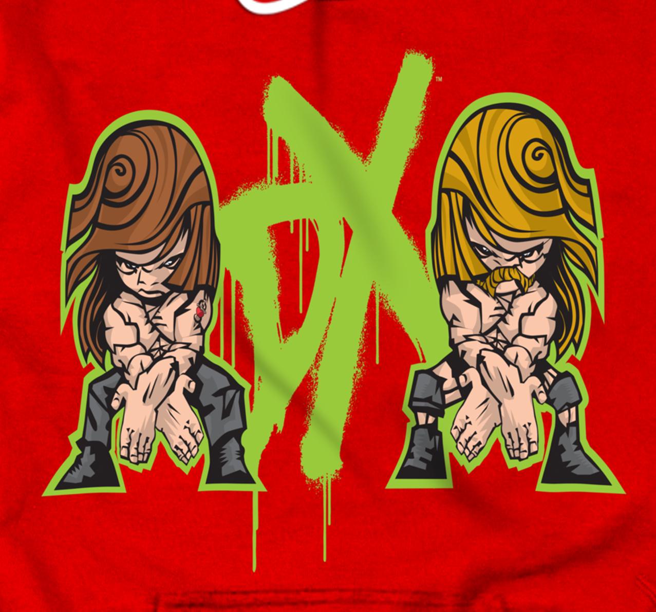 Personalized WWE DX "Illustrated Chop" Graphic Pullover Hoodie - All ...