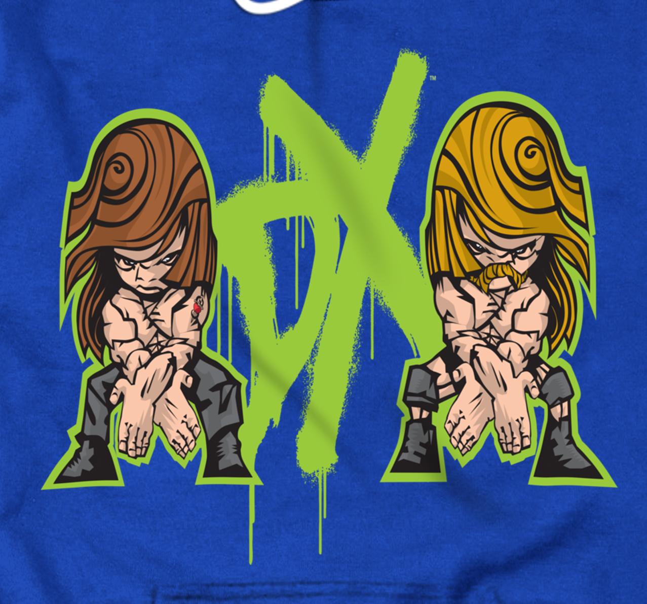 Personalized WWE DX "Illustrated Chop" Graphic Pullover Hoodie - All ...