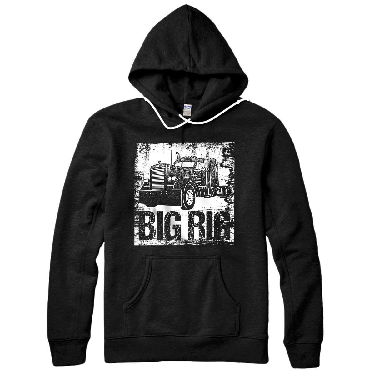 Personalized Big Rig 18-Wheeler Semi-Trailer Truck Pullover Hoodie ...