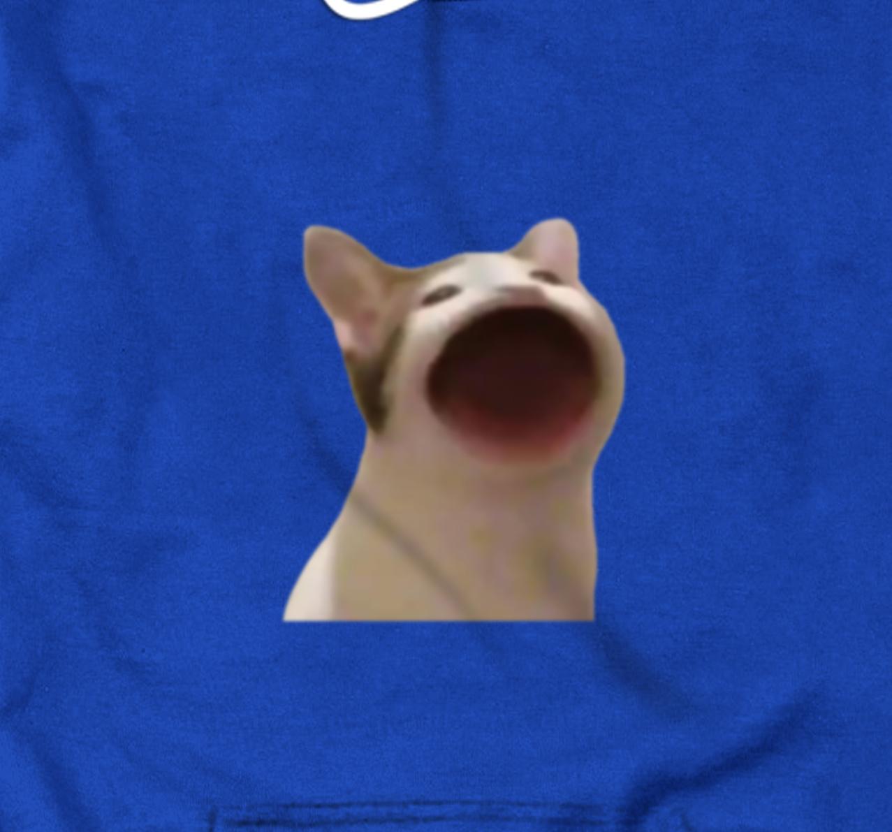 Personalized Wide Mouth Cat Meme Popping Cat Meme Singing Cat Meme ...