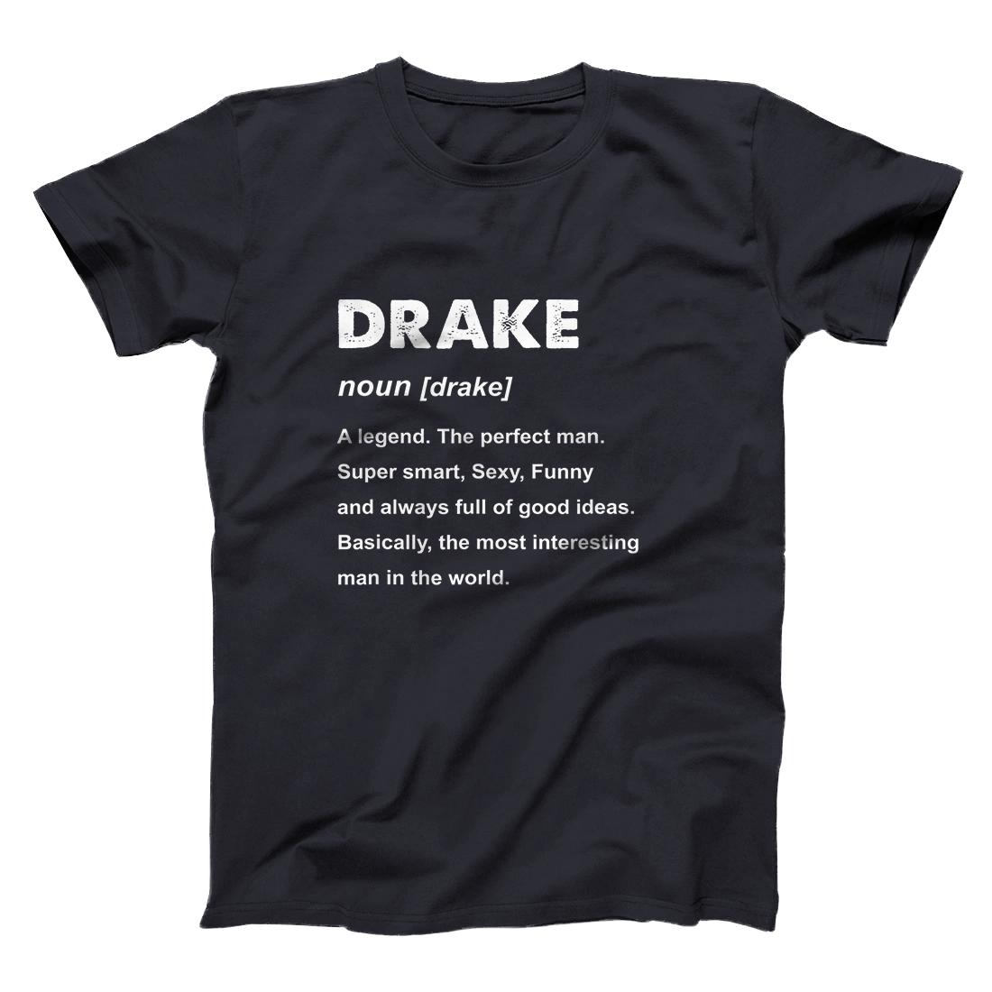 Personalized Mens Drake Name Gift T-Shirt - All Star Shirt