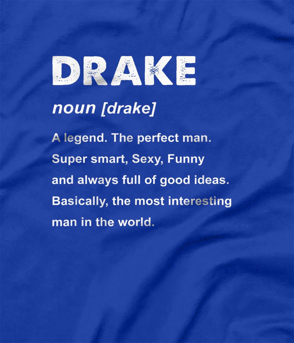 Personalized Mens Drake Name Gift T-Shirt - All Star Shirt