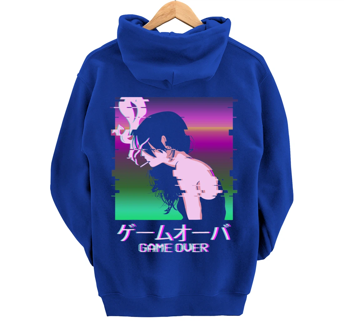 Personalized Japanese Vaporwave Sad Anime Girl Game Over Indie