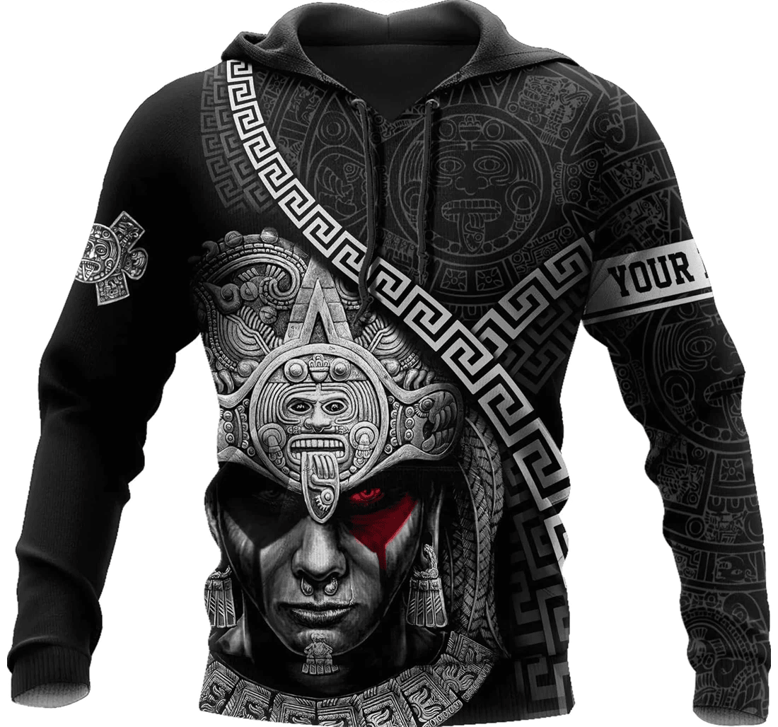 Personalized Aztec Warrior Eagle Mexico Mexican Us Family Mexico Flag ...